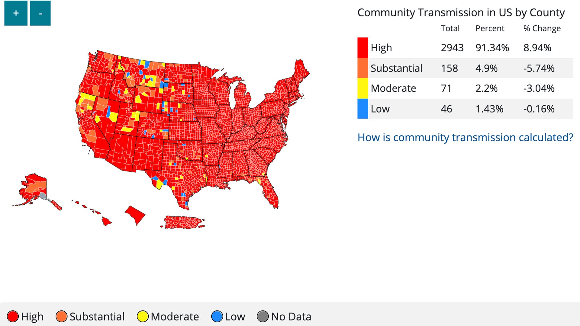 Here’s Where COVID-19 Cases Are Rising and Falling ‣ Red Hot Healthcare